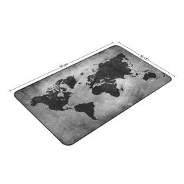 Mouse Pad Gamer Mapa Múndi Base Emborrachada 70x35