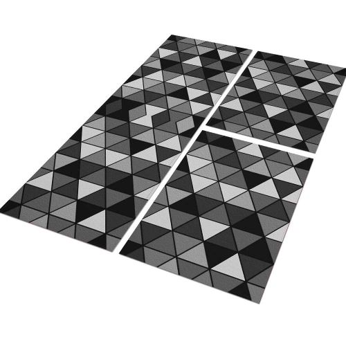 Jogo Tapete de Cozinha Haramad Passadeira 120x40 + 2 Capachos 60x40 ...